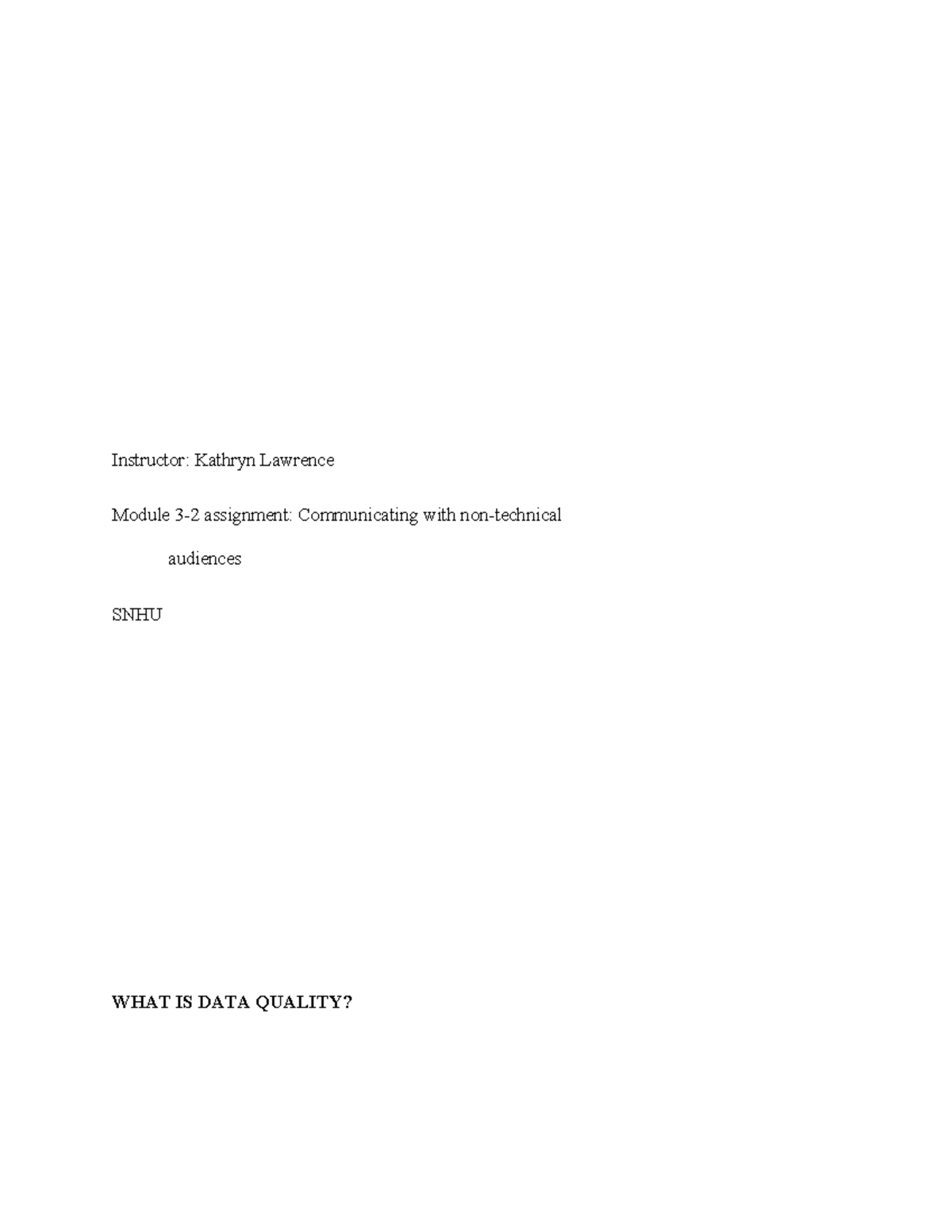 Mod3-2 - module 3-2 - Instructor: Kathryn Lawrence Module 3-2 ...