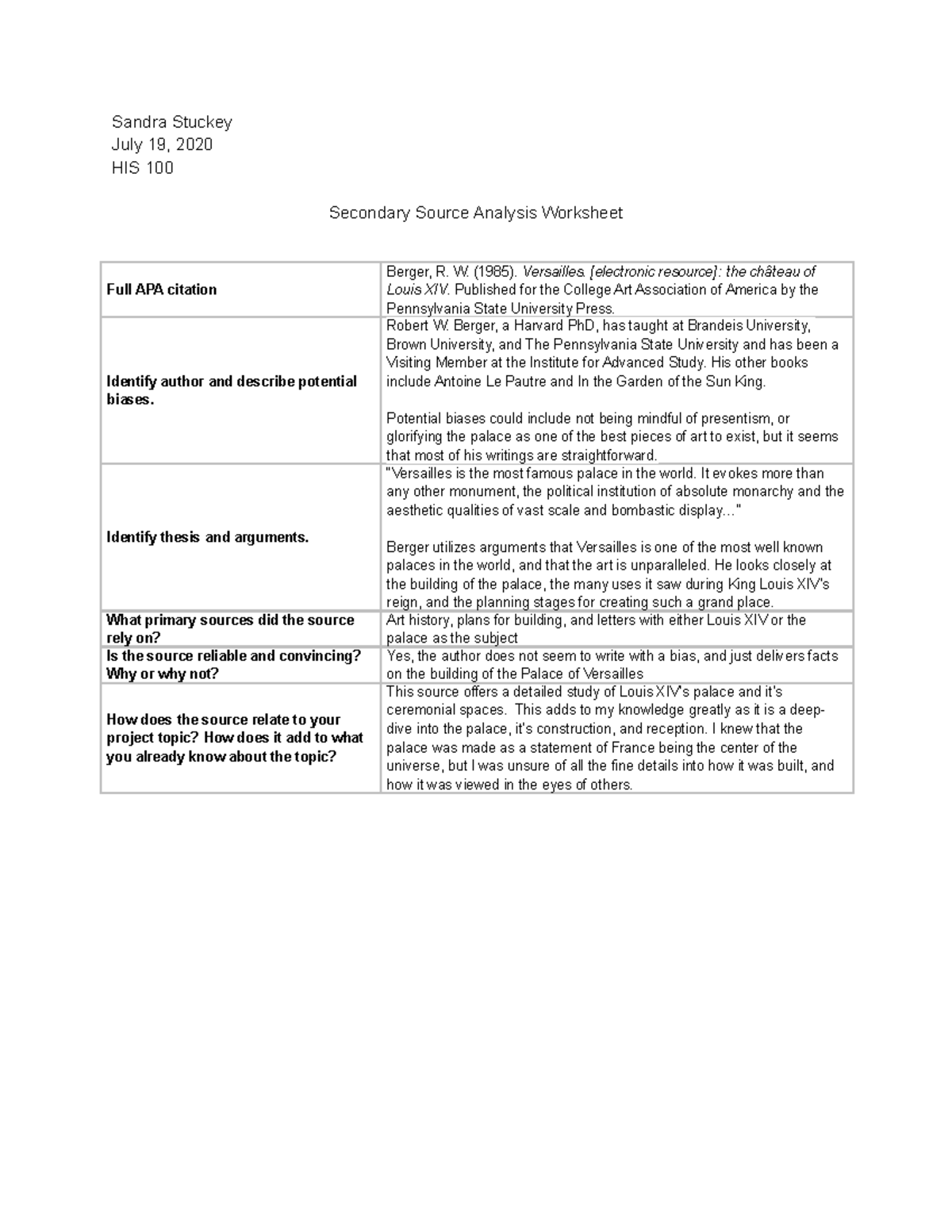 Perspectives in History - 3-4 - Sandra Stuckey July 19, 2020 HIS 100 ...