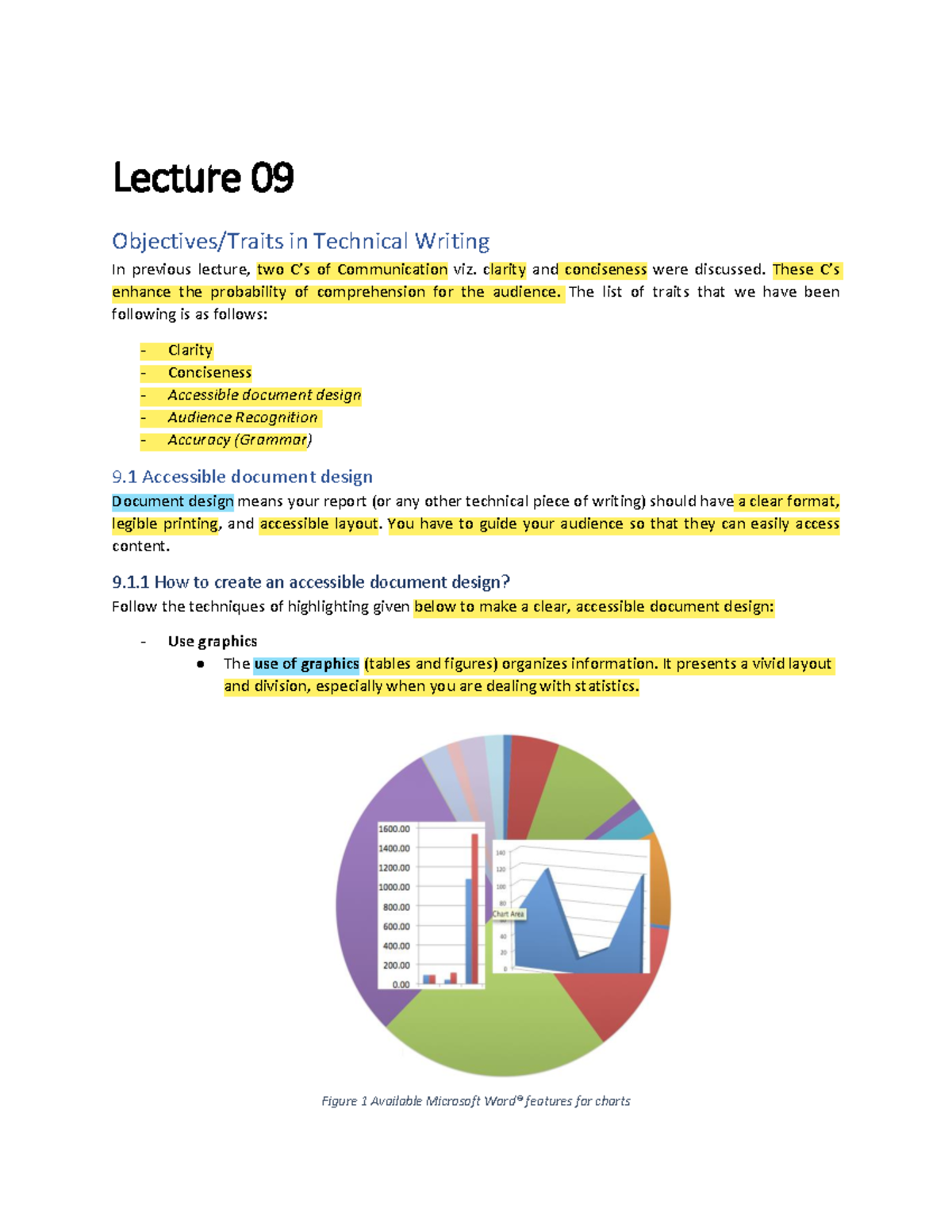 Hum102 Handouts Lecture 09 Lecture 09 Objectives Traits In Technical Writing In Previous