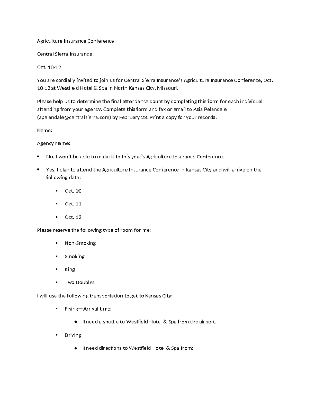Conference Registration Form-02 - Agriculture Insurance Conference ...