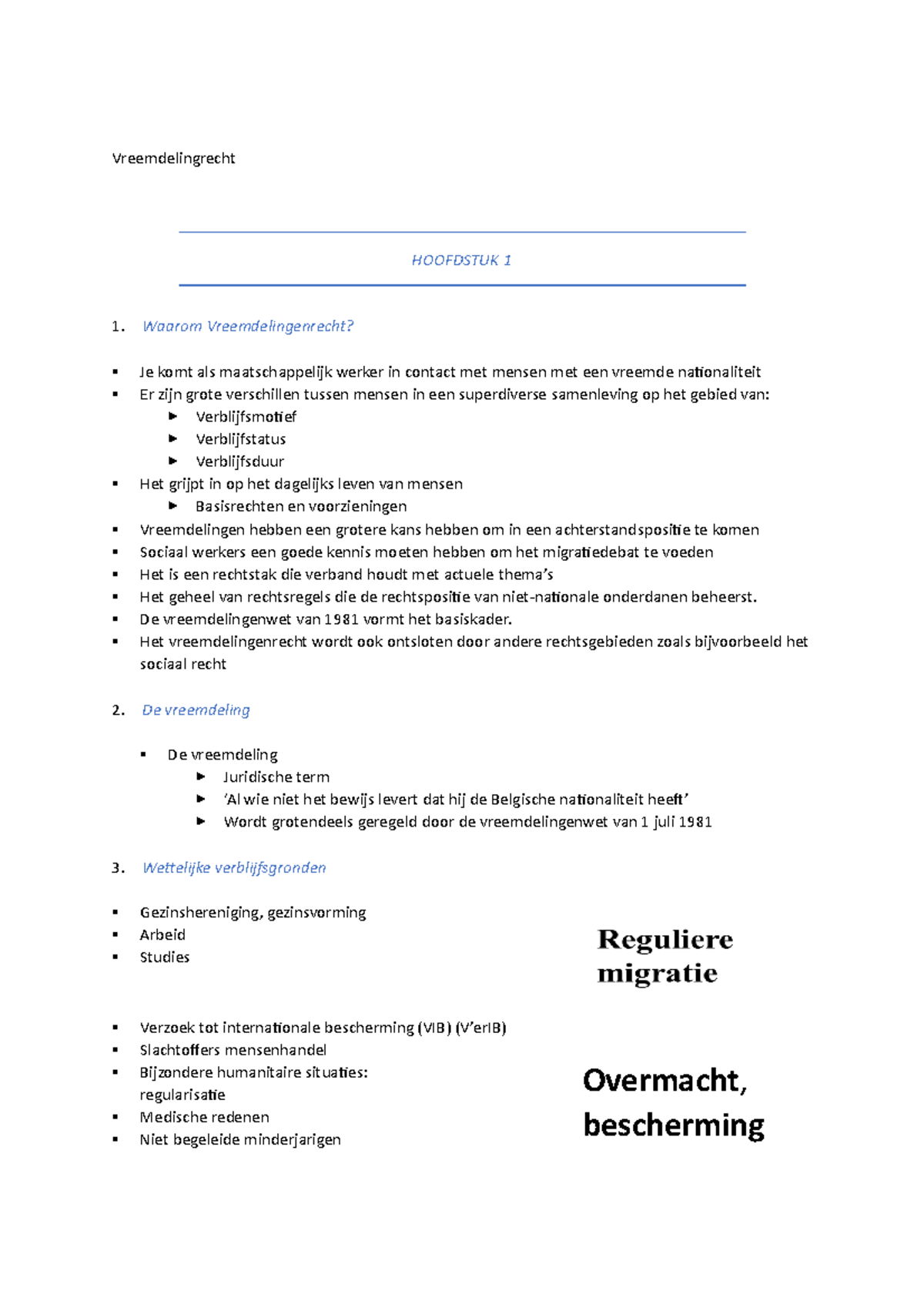 Vreemdelingrecht - Samenvatting Sociaal recht - Vreemdelingrecht ...