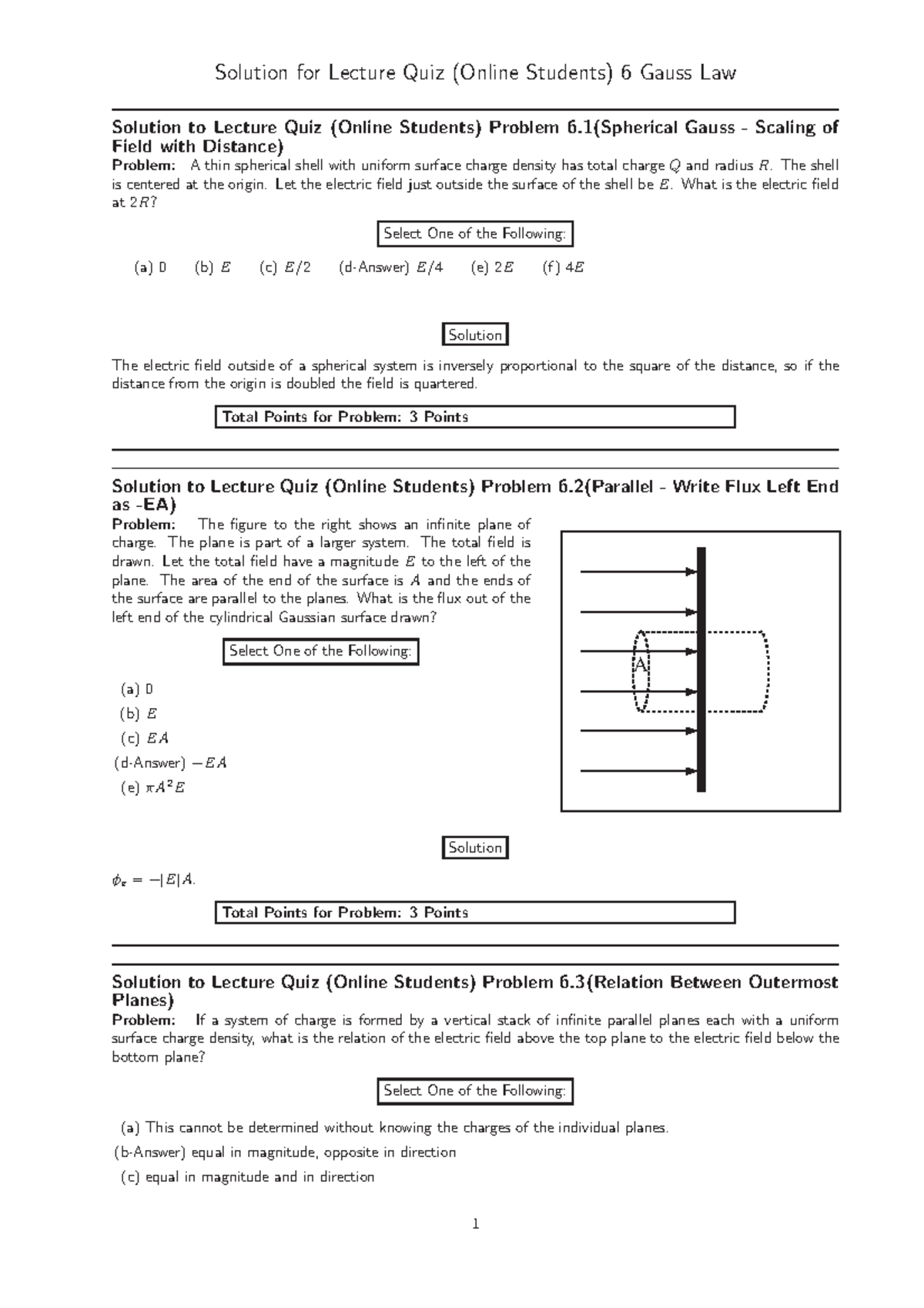 Lecturequiz-6-sln - lecturequiz - Solution for Lecture Quiz (Online ...