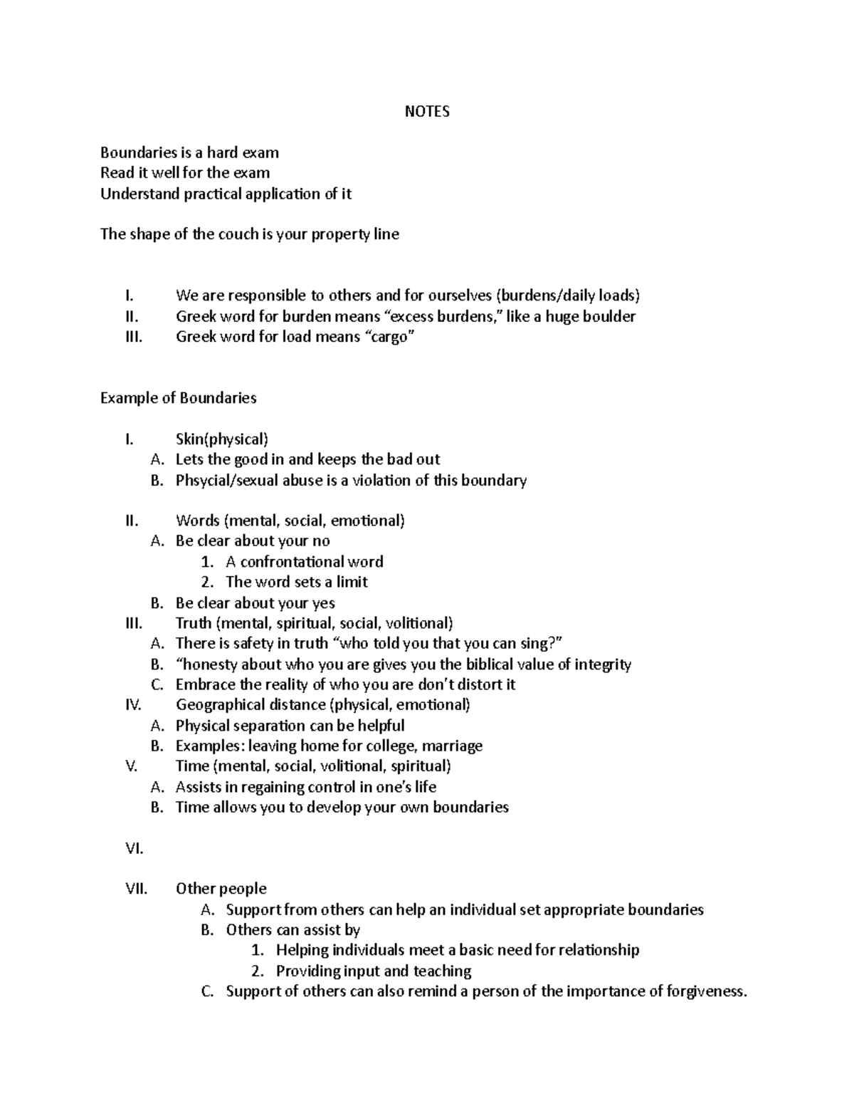 Psych Notes 2:23 - NOTES Boundaries is a hard exam Read it well for the ...