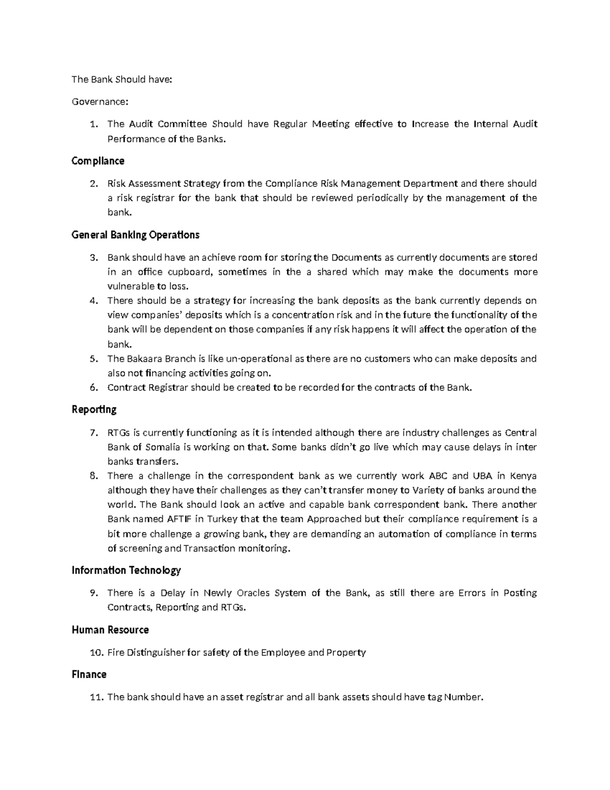 Bank Evaluation Bank Evaluation Bank Evaluation - The Bank Should have ...