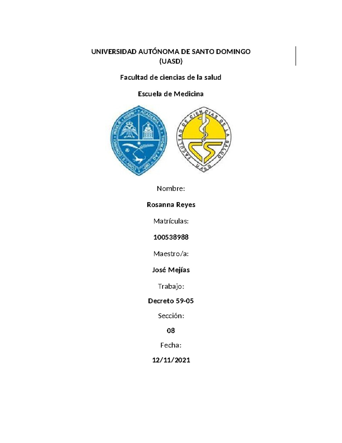Unidad 4 - Dr Mejia - UNIVERSIDAD AUTÓNOMA DE SANTO DOMINGO (UASD ...