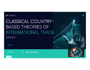 IBT Lesson 2 - IBT lecnotes - Lesson 2 – Classical vs Neoclassical ...