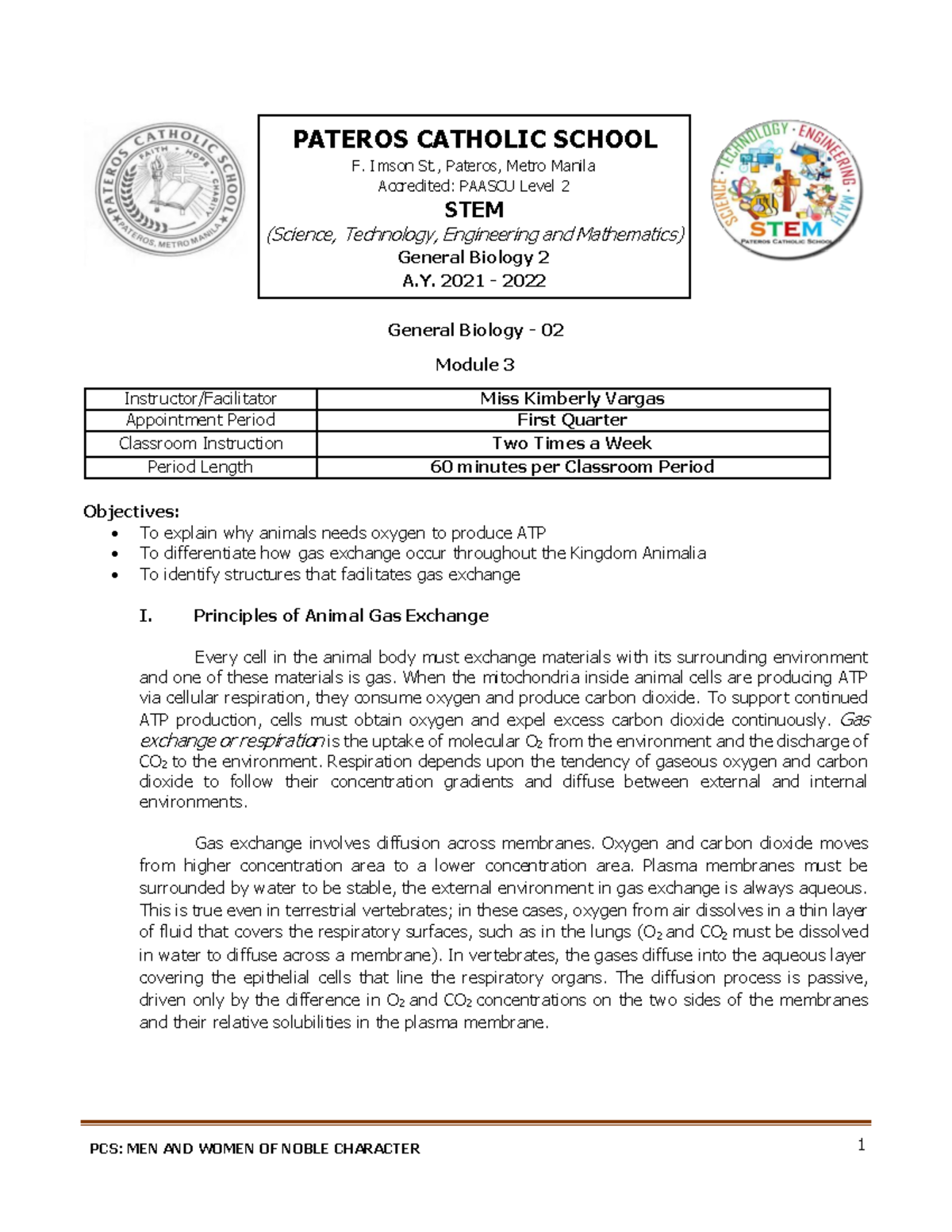 Module 3 General Biology - 02 - General Biology - 02 Module 3 ...