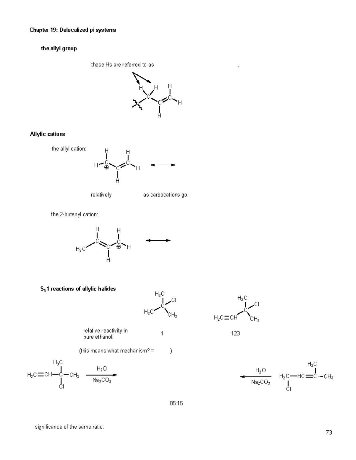 Ch. 19-21 notes (conj and arom) - Chapter 19: Delocalized pi systems ...