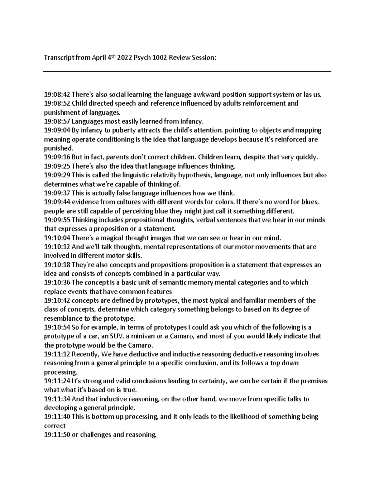 Chapters 9-13 Review Session - Transcript - Transcript from April 4th ...