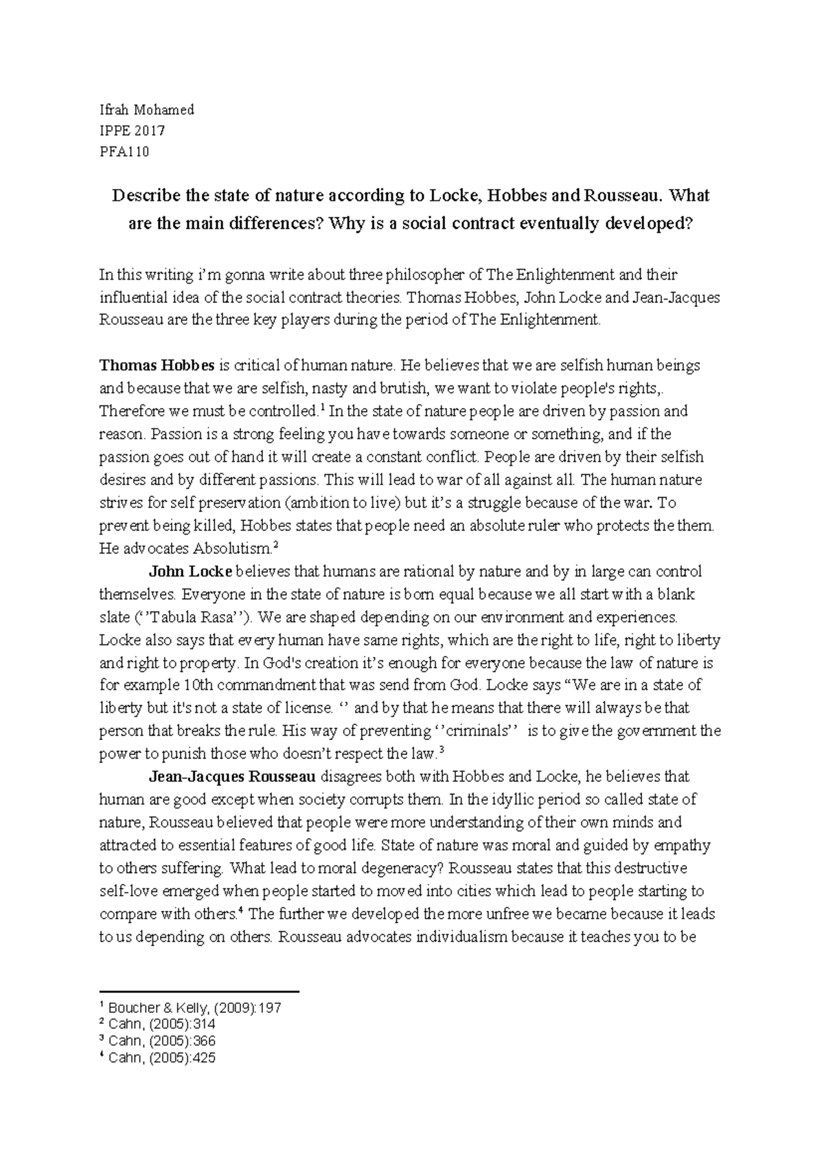 Ifrah Mohamed - week 2 - Ifrah Mohamed IPPE 2017 PFA Describe the state ...