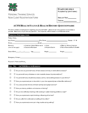 Informed Consent for an Exercise Test - Kate Schepis HSCI 425 Informed ...