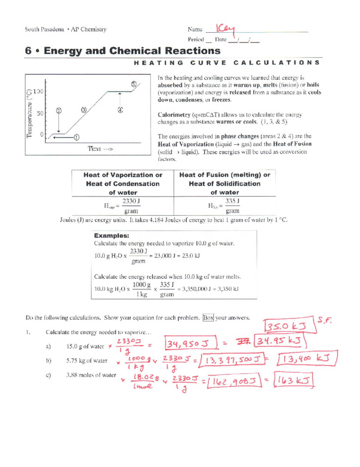 Apch06 heatcalcans - thermochemistry - Studocu