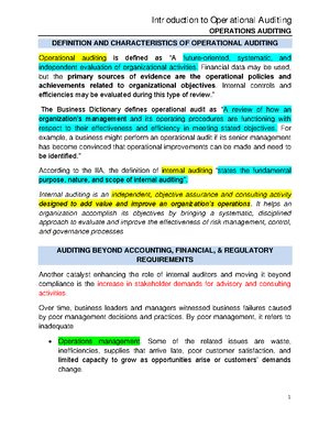 Opsaudit- Midterm-EXAM - PrEl 3 - Operations Auditing Midterm ...