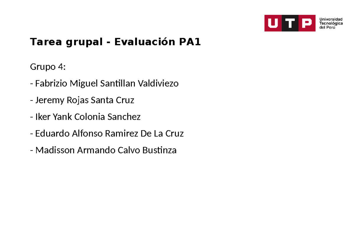 Tarea grupal mate 2 - .... - Mate 1 - Ingeniería 2021 - Tarea grupal - Evaluación PA Grupo 4 ...