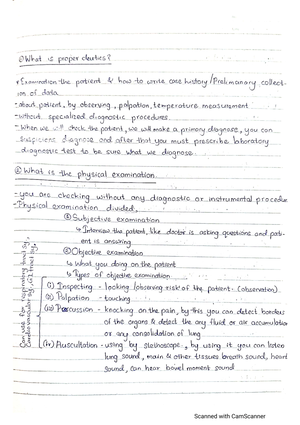Propedeutics Lecture Notes - Studocu