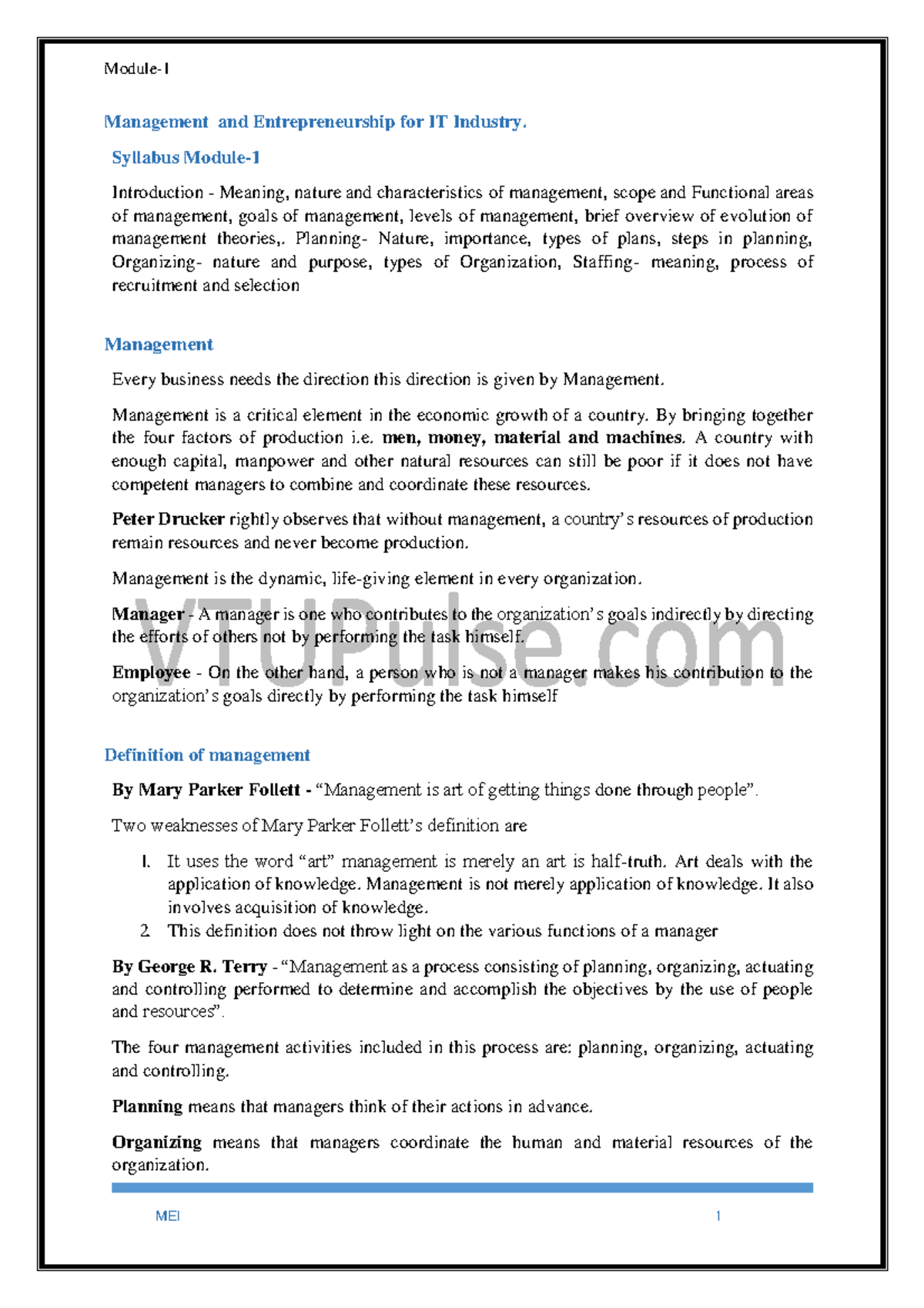 VTUPulse.com-ME-Mod - Good resource for module 1 notes of management ...
