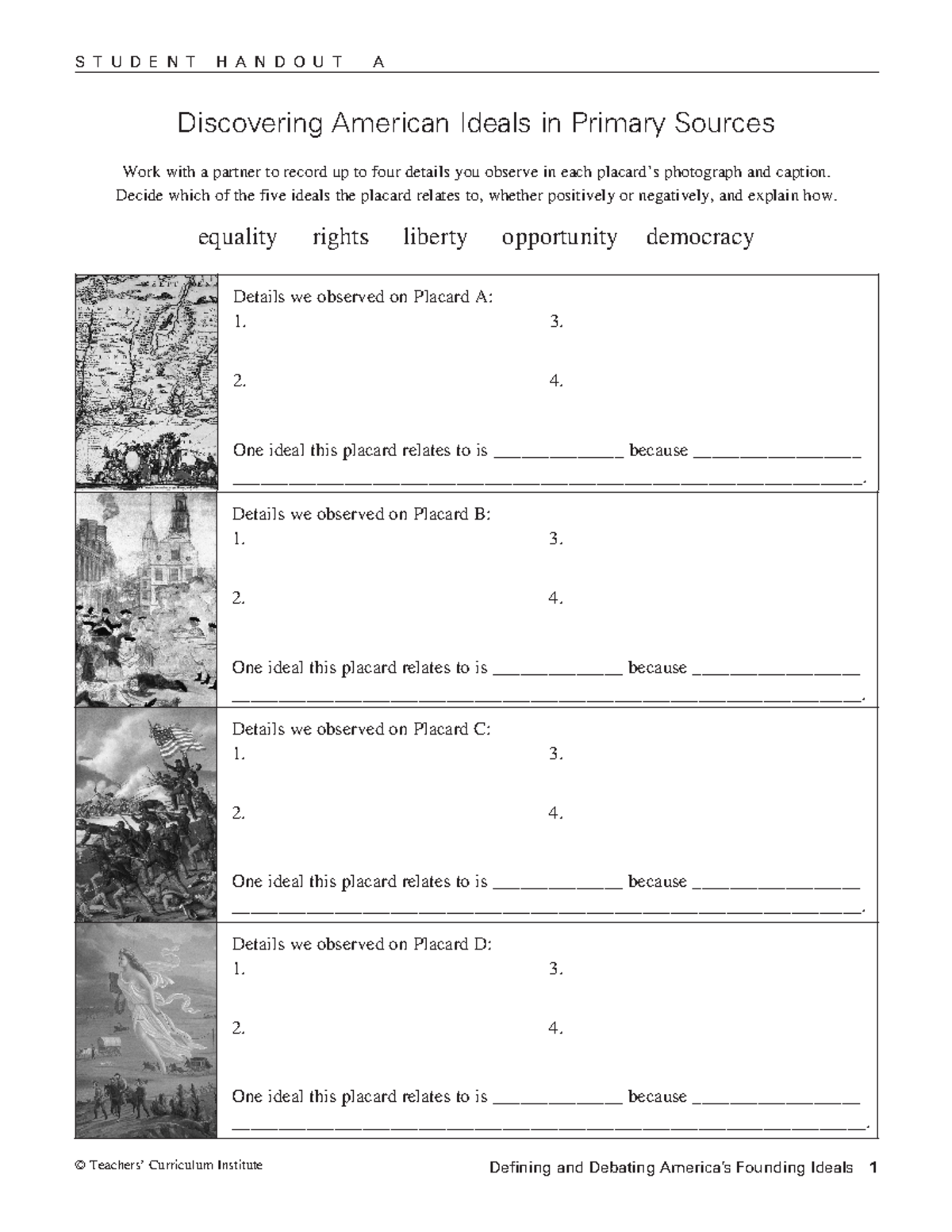 Ch2studenthandout - Jsnsnckenwncice - Discovering American Ideals in ...