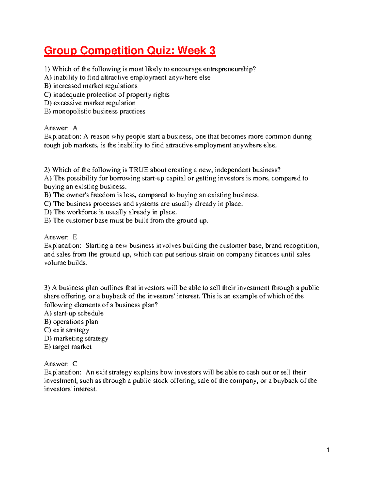 Solutions to Week 3 Group Competition Quiz3 - Group Competition Quiz ...