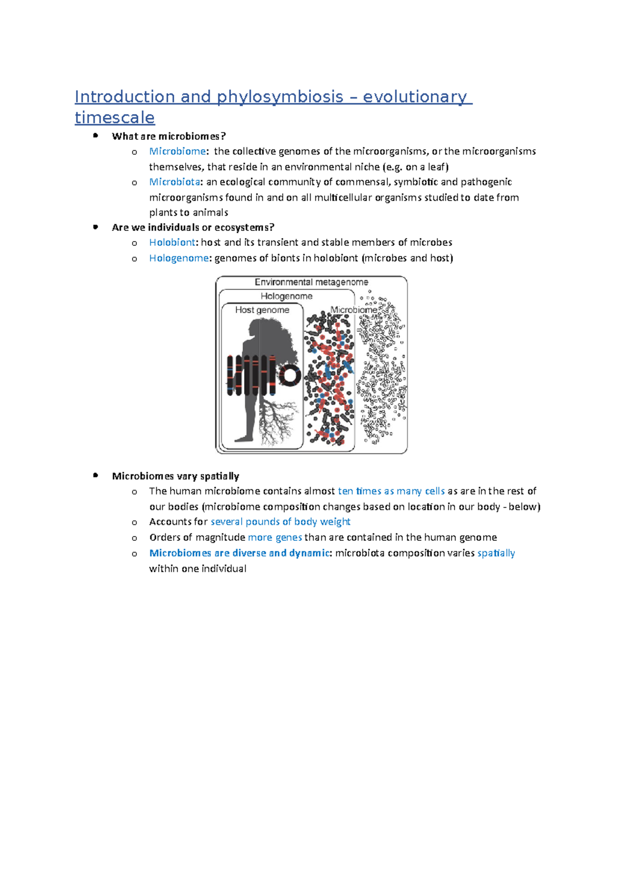 Microbiomes - Spring week 7 - Introduction and phylosymbiosis ...