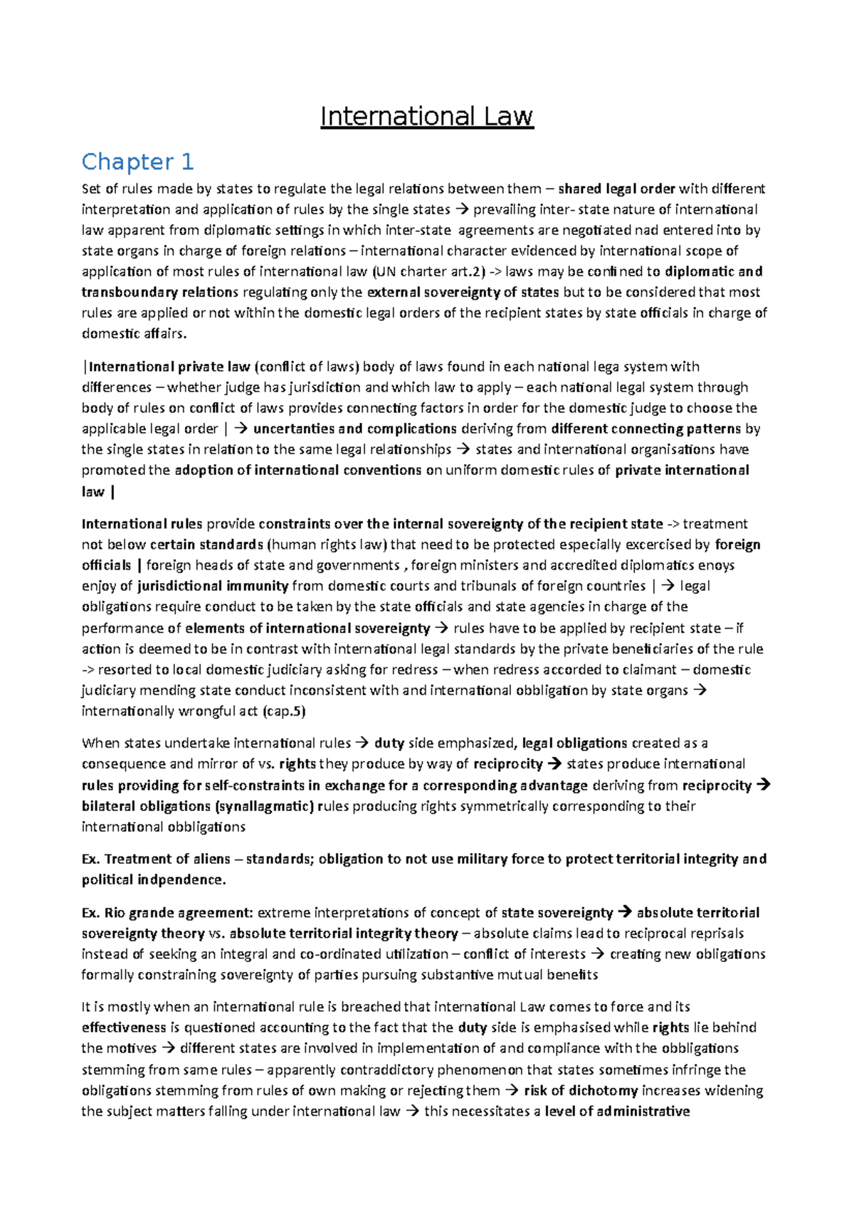 A concise introduction to International Law - Tanzi - International Law ...