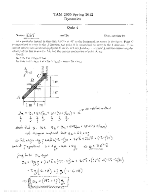 Prelim 2 - Questions and problems from the second in class exam - TAM ...