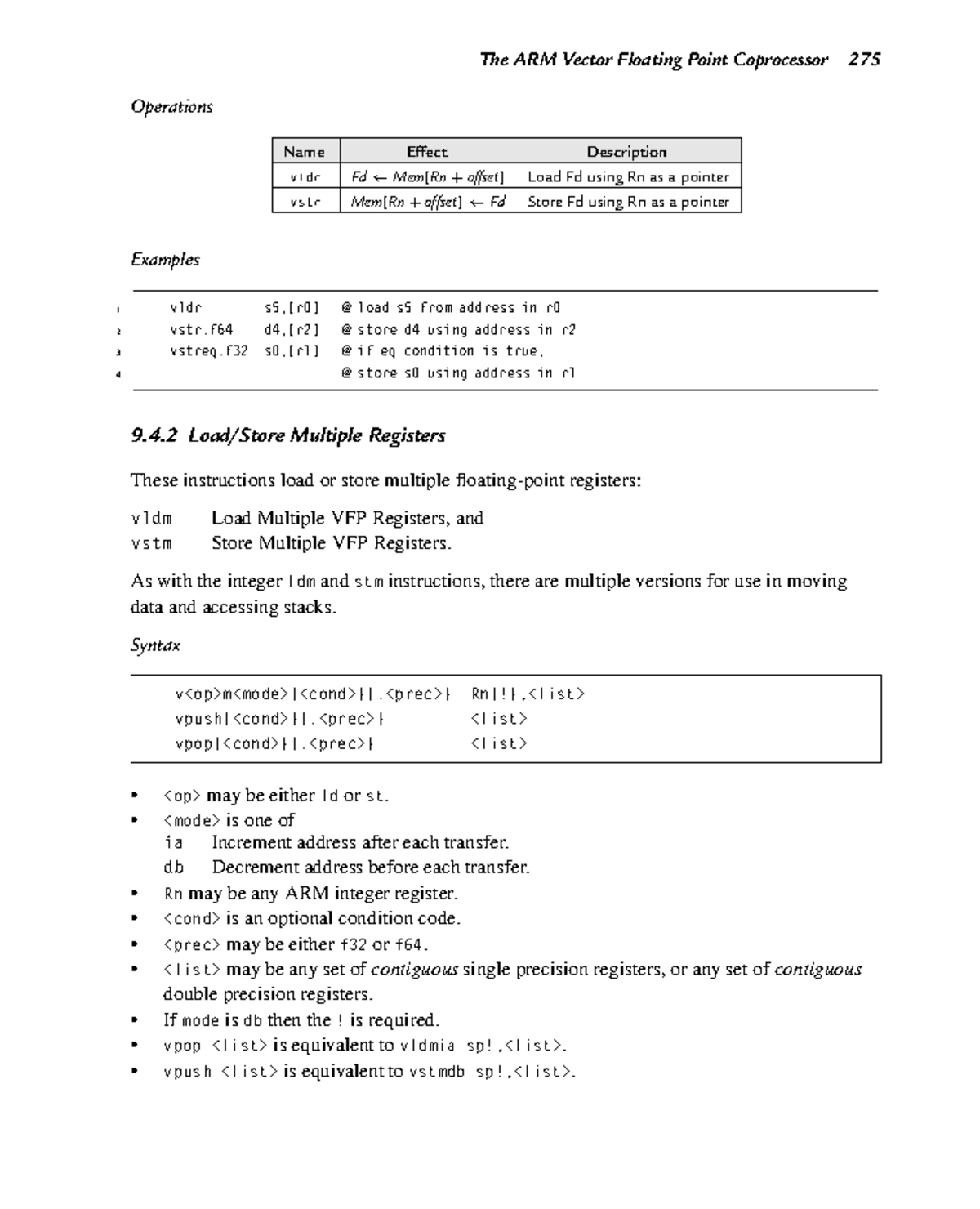 Modern Assembly Language Programming 66 The Arm Vector Floating Point