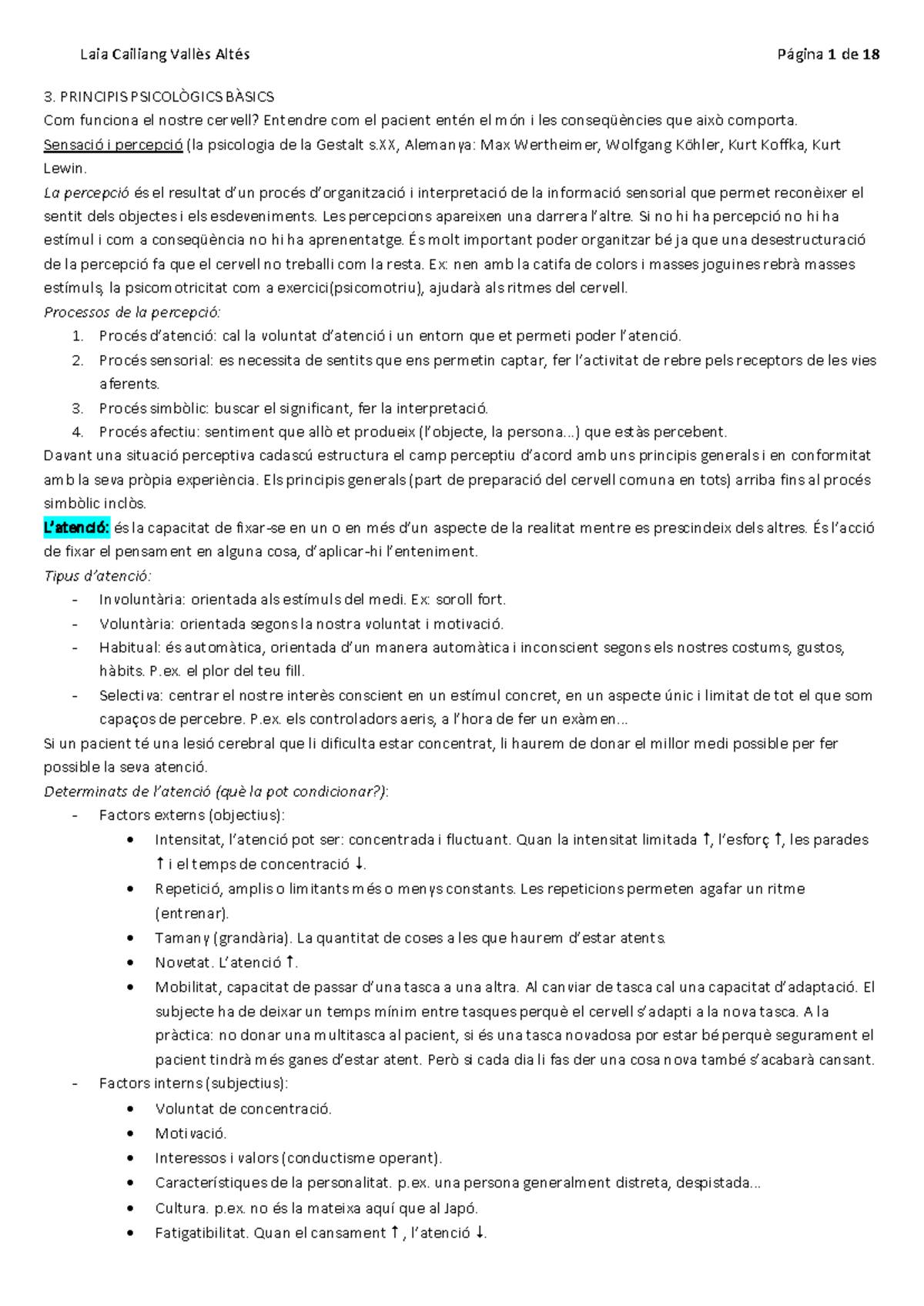 Apunts tema 3 principis psicologics basics - Warning: TT: undefined function: 32 3. PRINCIPIS ...