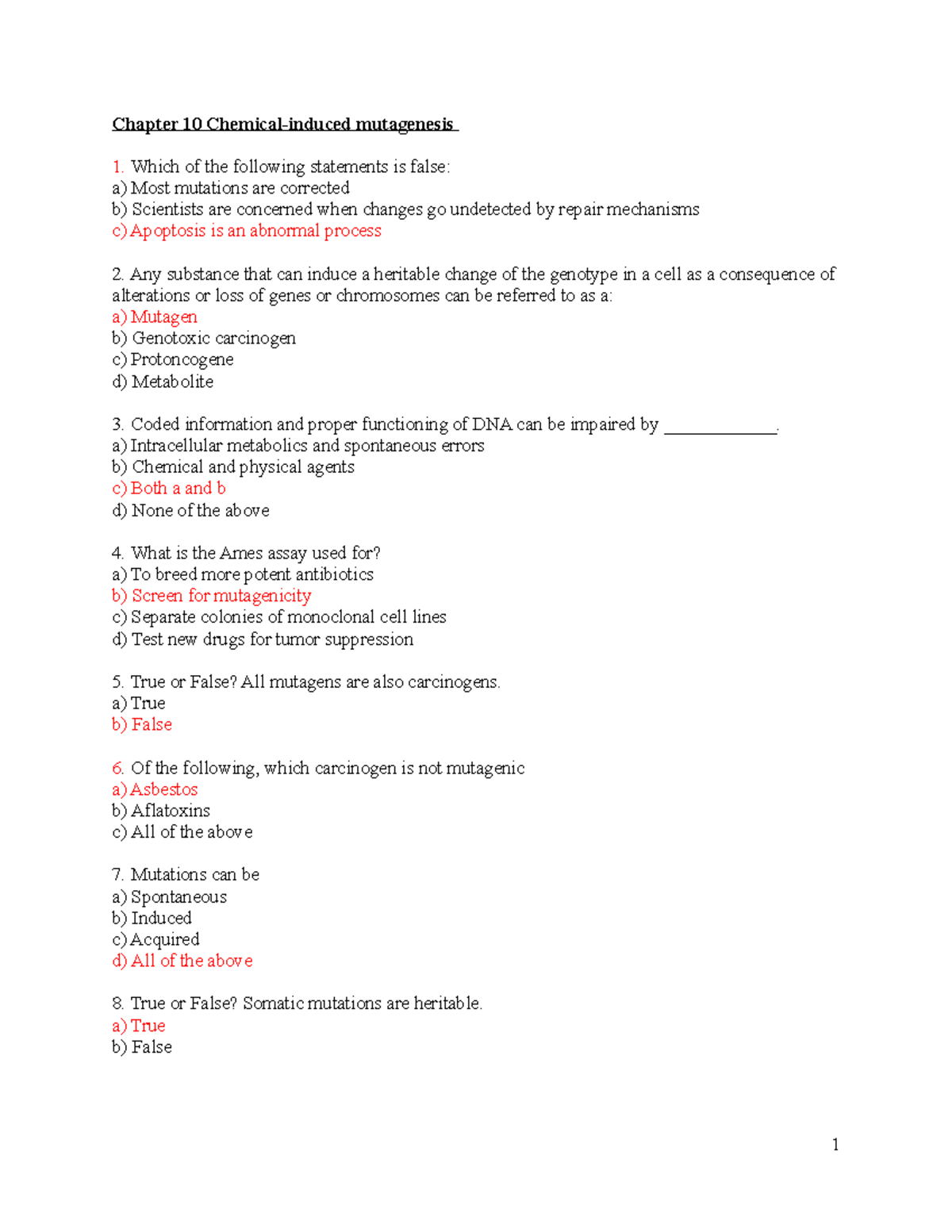Env Tox Third Test - Dr. Axelrad, fully answered exam - Chapter 10 ...