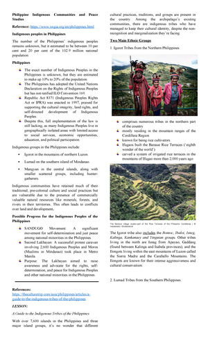 A sample narrative report for a cultural show in CPAR culminating ...