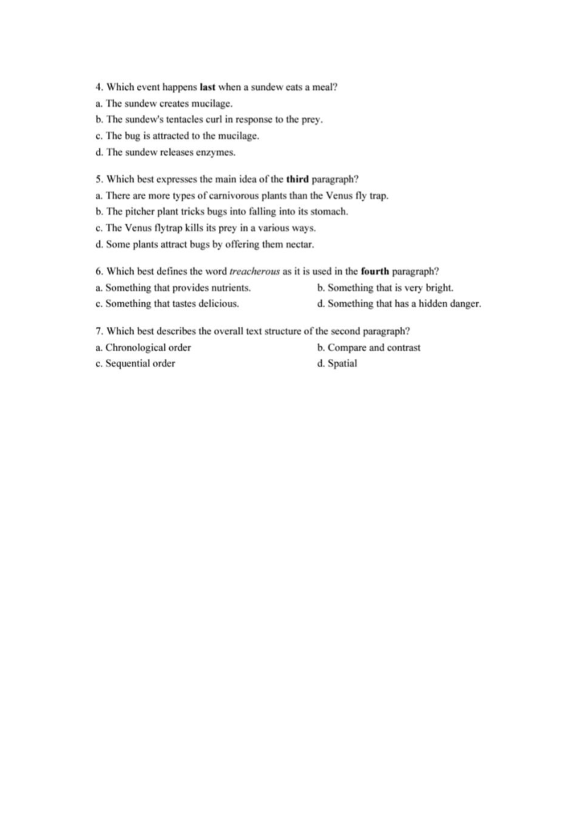 Ddddddddddd - es una tarea de texto en ingles - 4. Which event happens ...