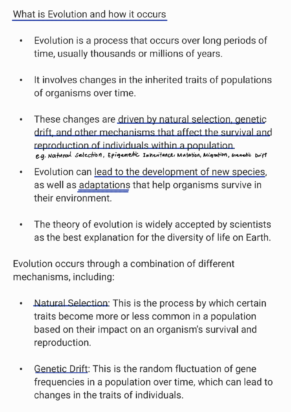 What is Evolution and how it occurs 230324 143140 - General biology ...