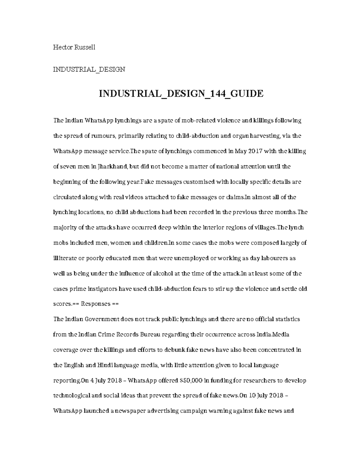 Industrial Design 144 Guide - Hector Russell INDUSTRIAL_DESIGN ...