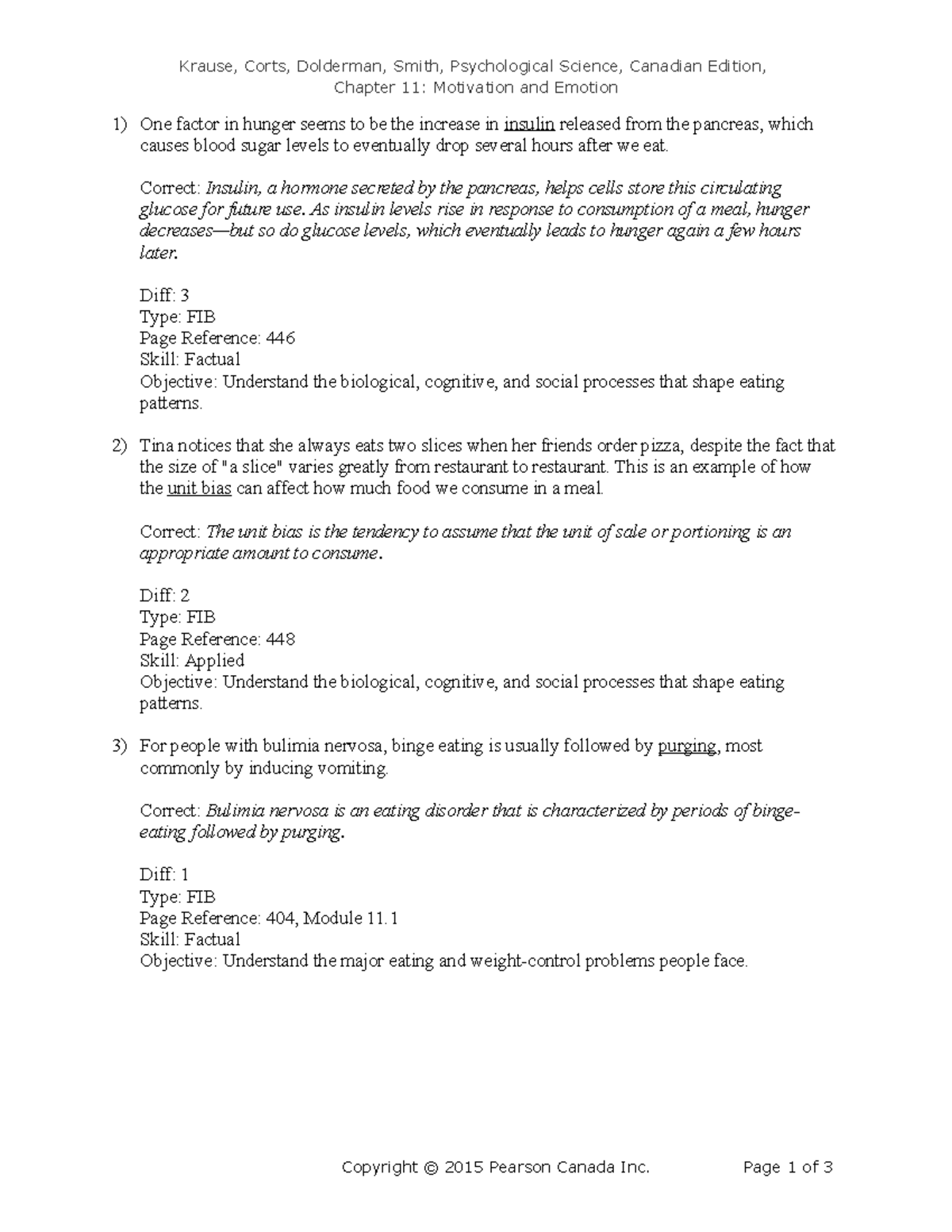 Fill in the Blank Questions - Krause, Corts, Dolderman, Smith ...