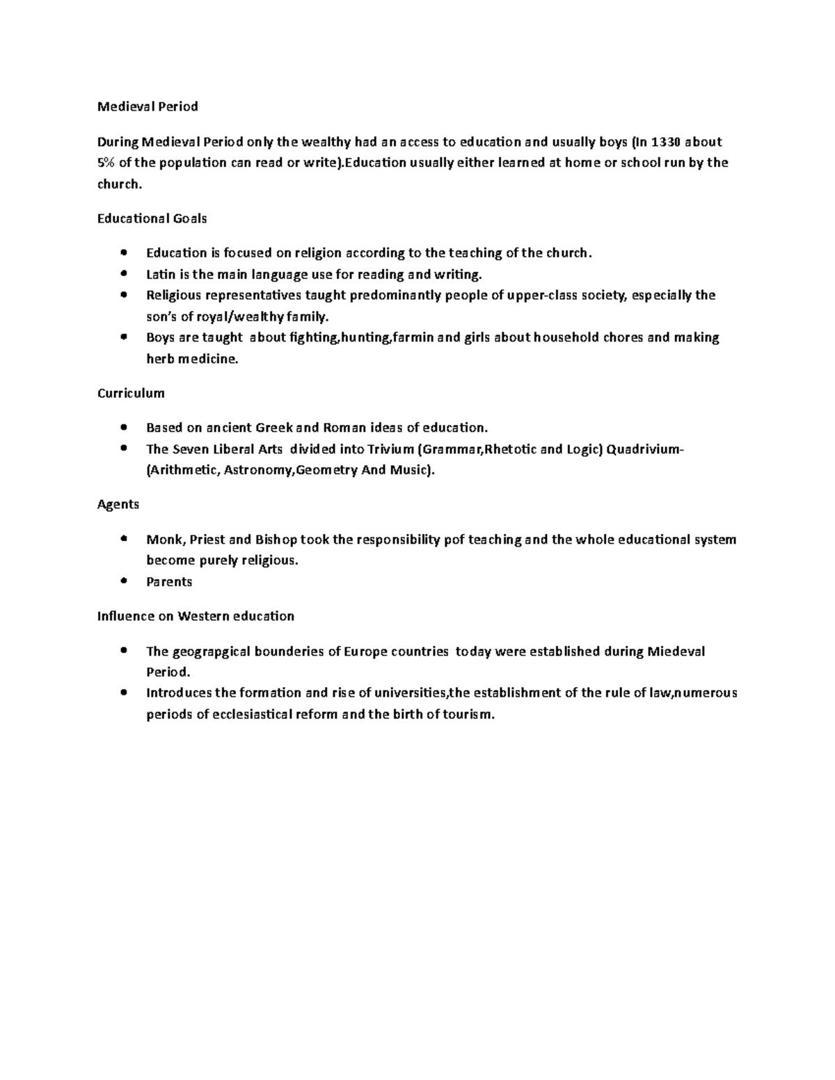 Medieval Period - Assignment - Medieval Period During Medieval Period ...