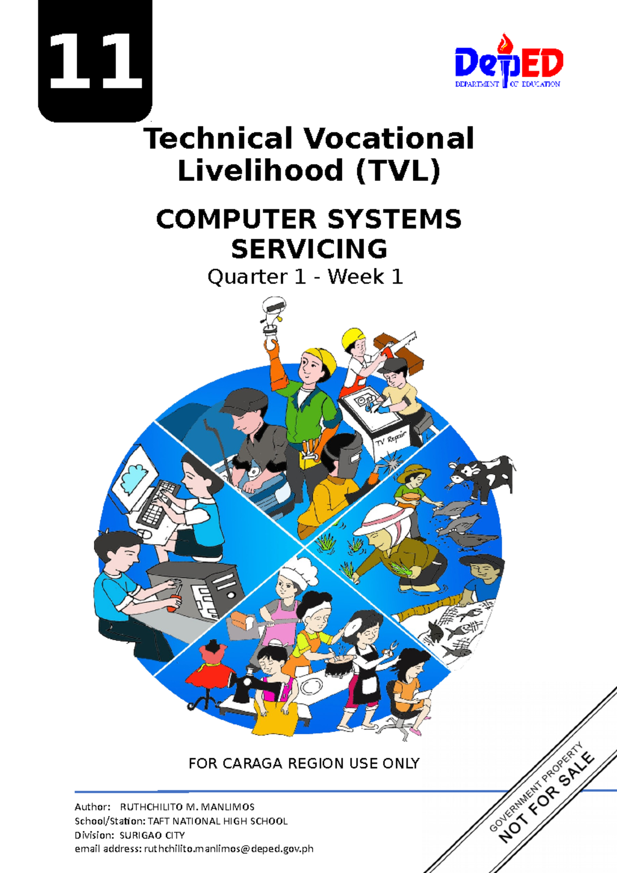 ICT CSS 11 Q1 W1 Manlimos Ruthchilito M - Technical Vocational Livelihood (TVL) COMPUTER SYSTEMS ...
