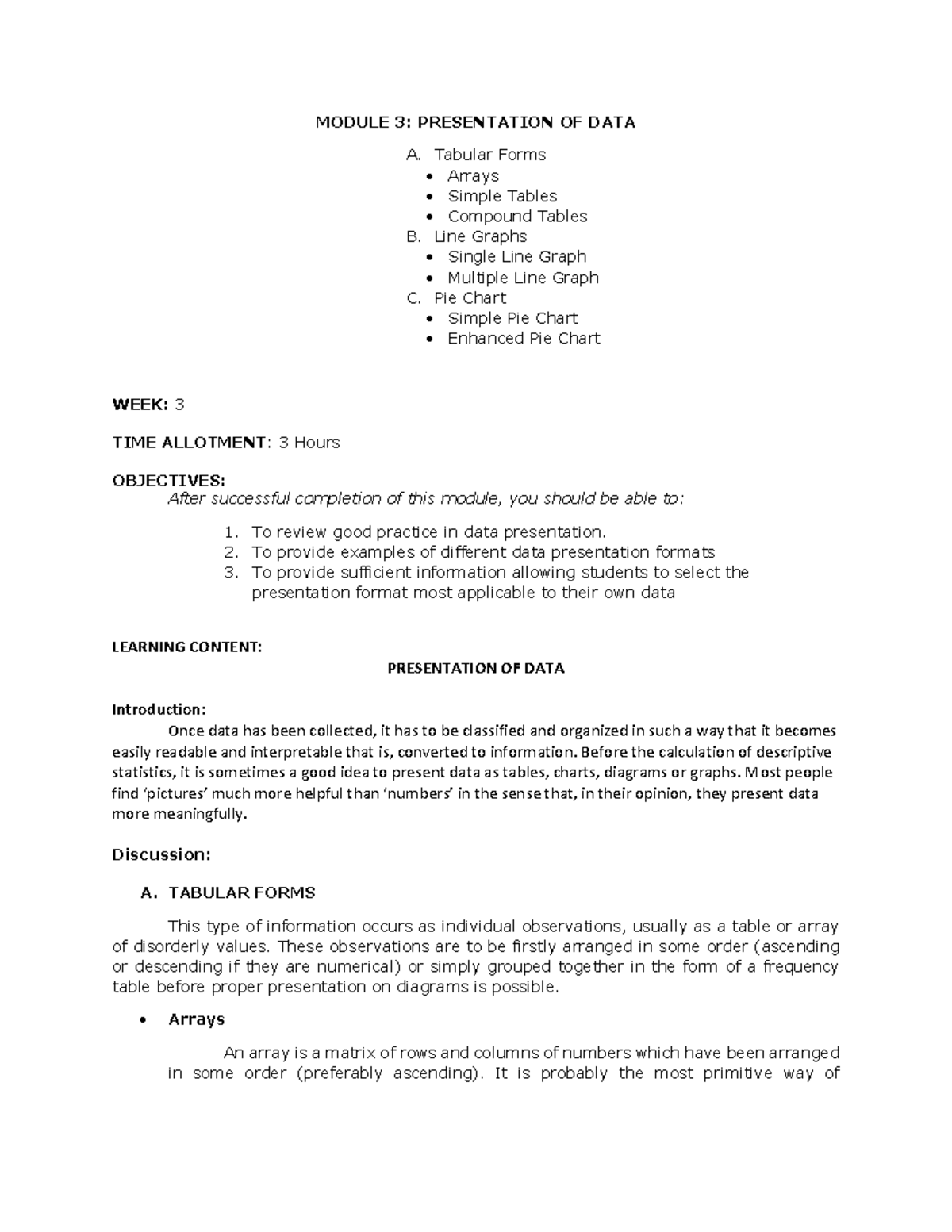 International business and trade module - MODULE 3: PRESENTATION OF ...