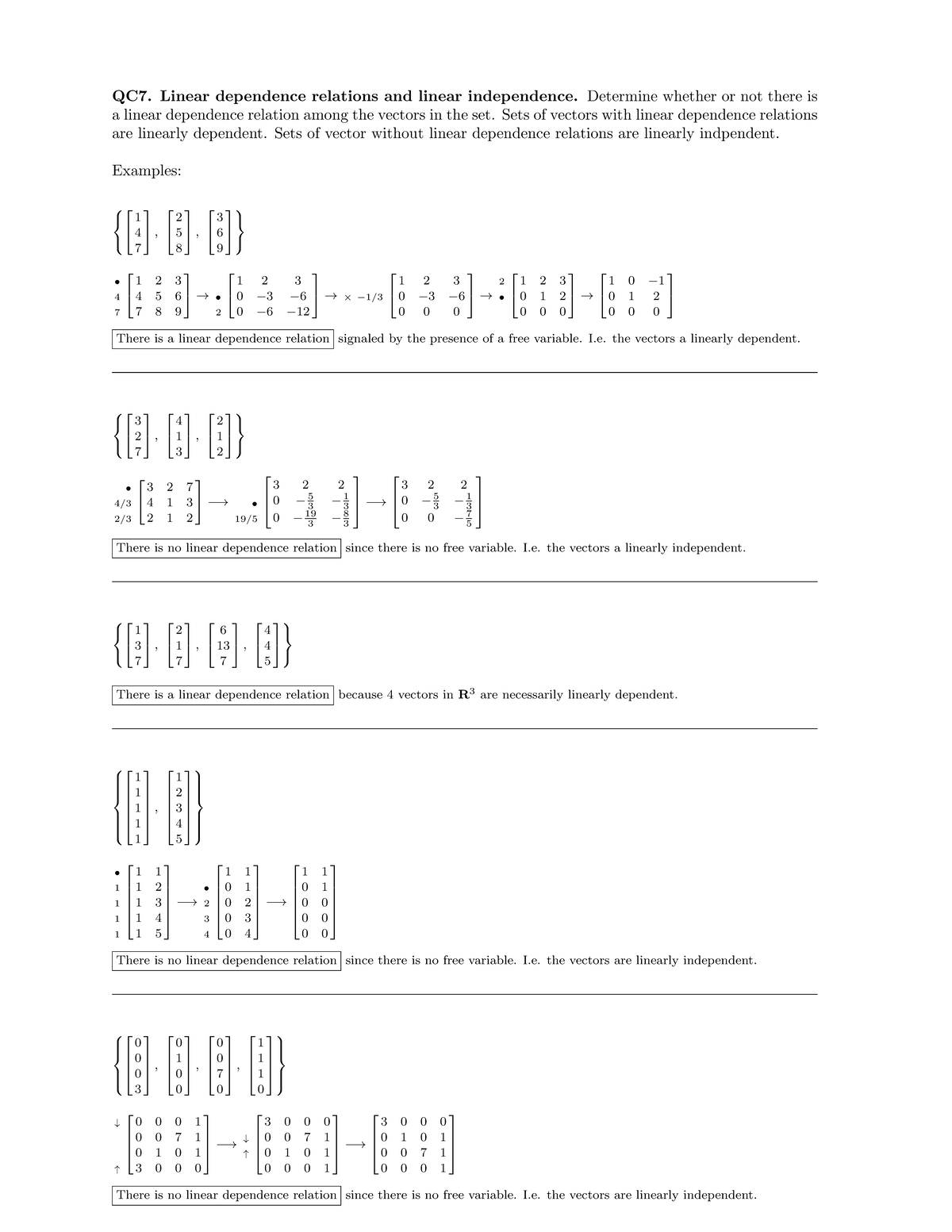 QC7guide - Notes for the common quiz 7 for math 337 - QC7. Linear ...
