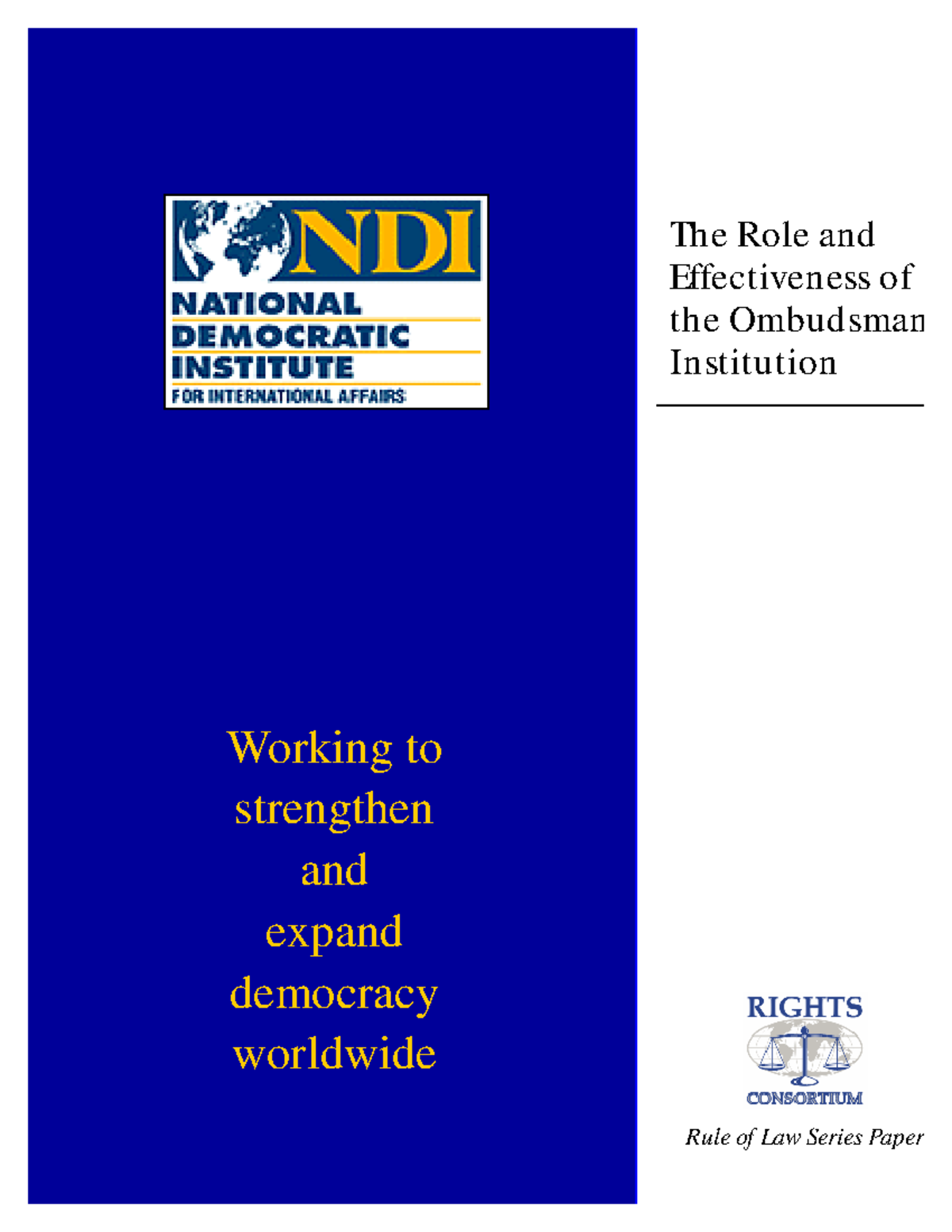 1904 gov ombudsman 080105 5 - The Role and Effectiveness of the ...