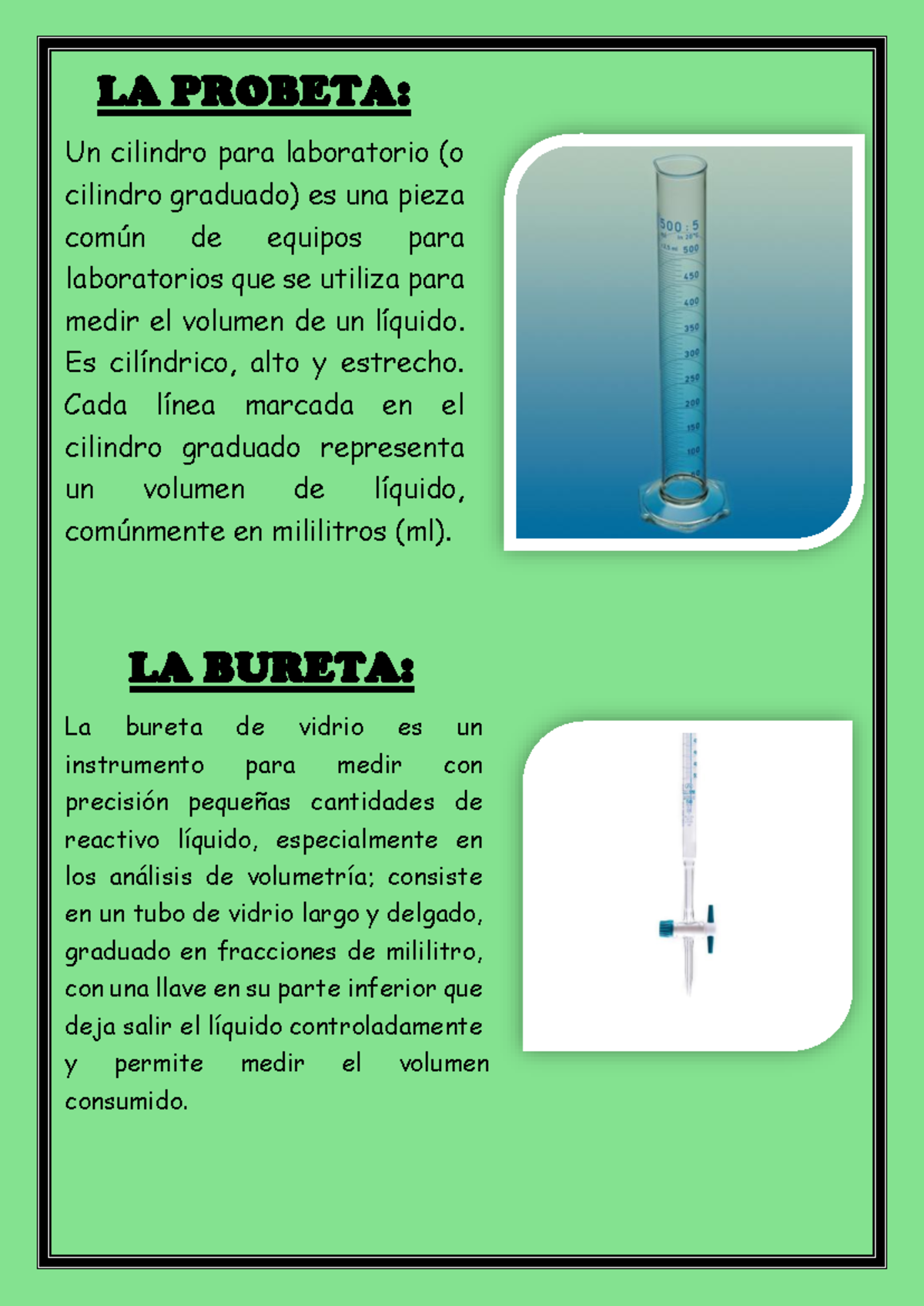 LA Probeta y Bureta - ahahhaah - LA PROBETA: Un cilindro para ...