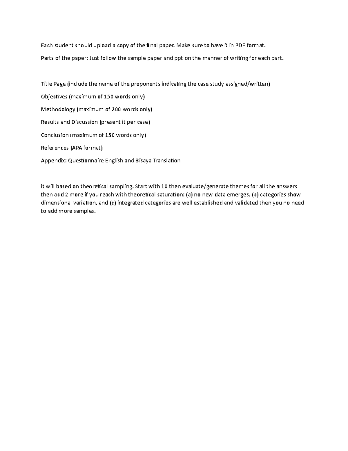 Final paper - Grade: A - Each student should upload a copy of the final ...