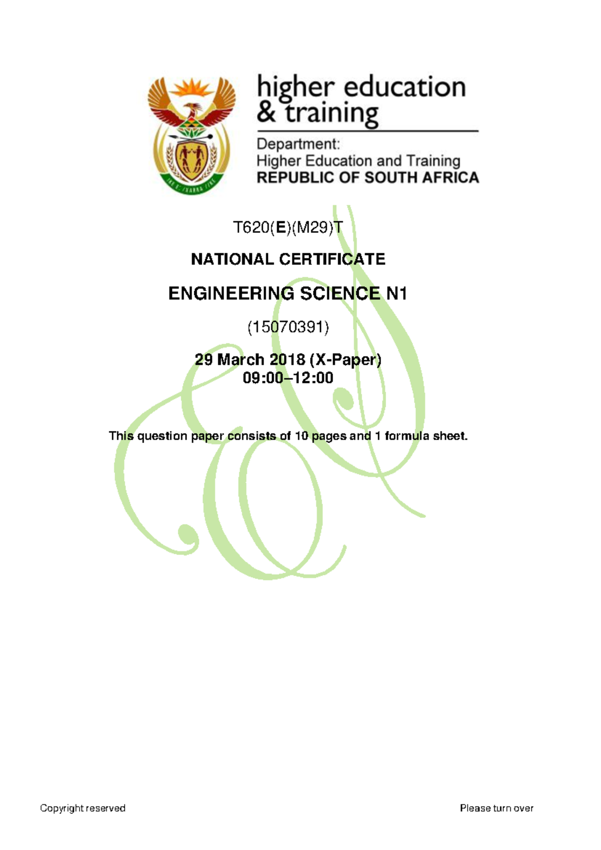 T620 - Engineering Science N1 QP April 2018 - T620(E)(M29)T NATIONAL ...