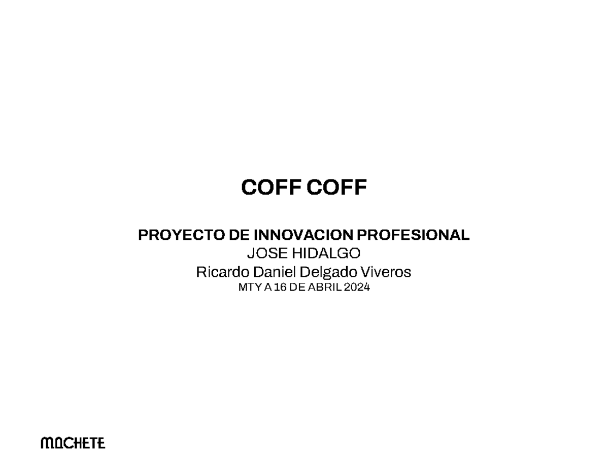 manual de marca cafeteria coff coffee - COFF COFF PROYECTO DE ...