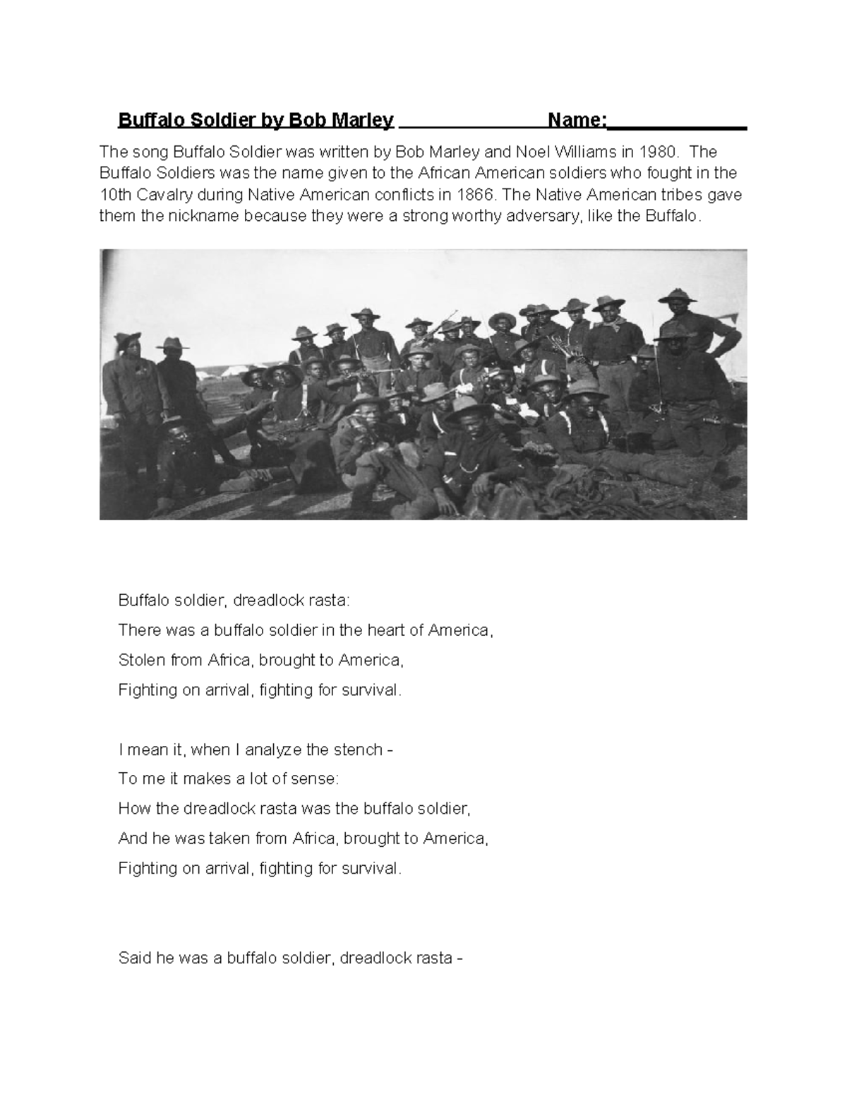 Edith Coates - Buffalo Soldier Assignment Ramsay - Buffalo Soldier by ...