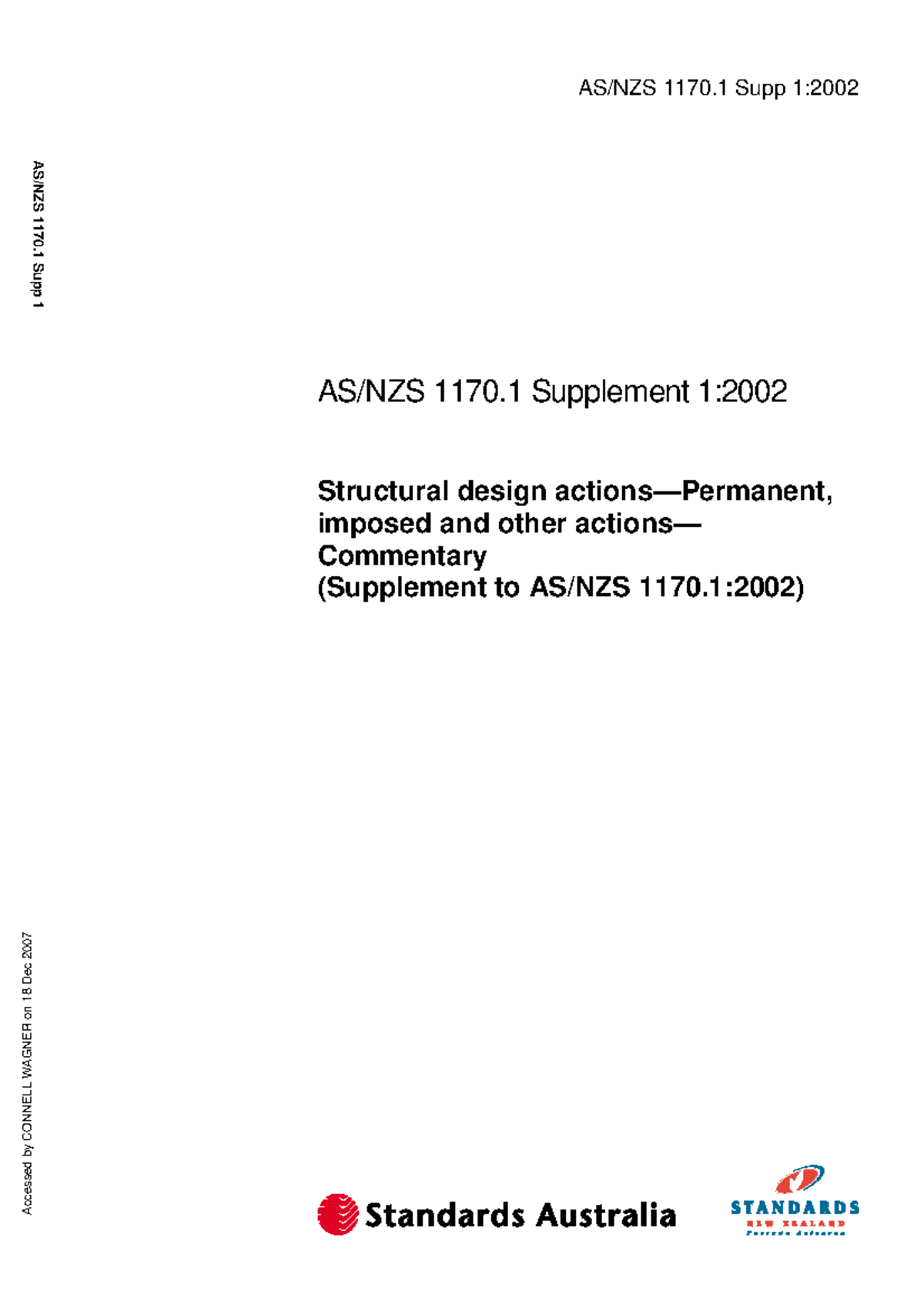 AS 1170 - Timber 1170 code - AS/NZS 1170 Supplement 1: Structural ...