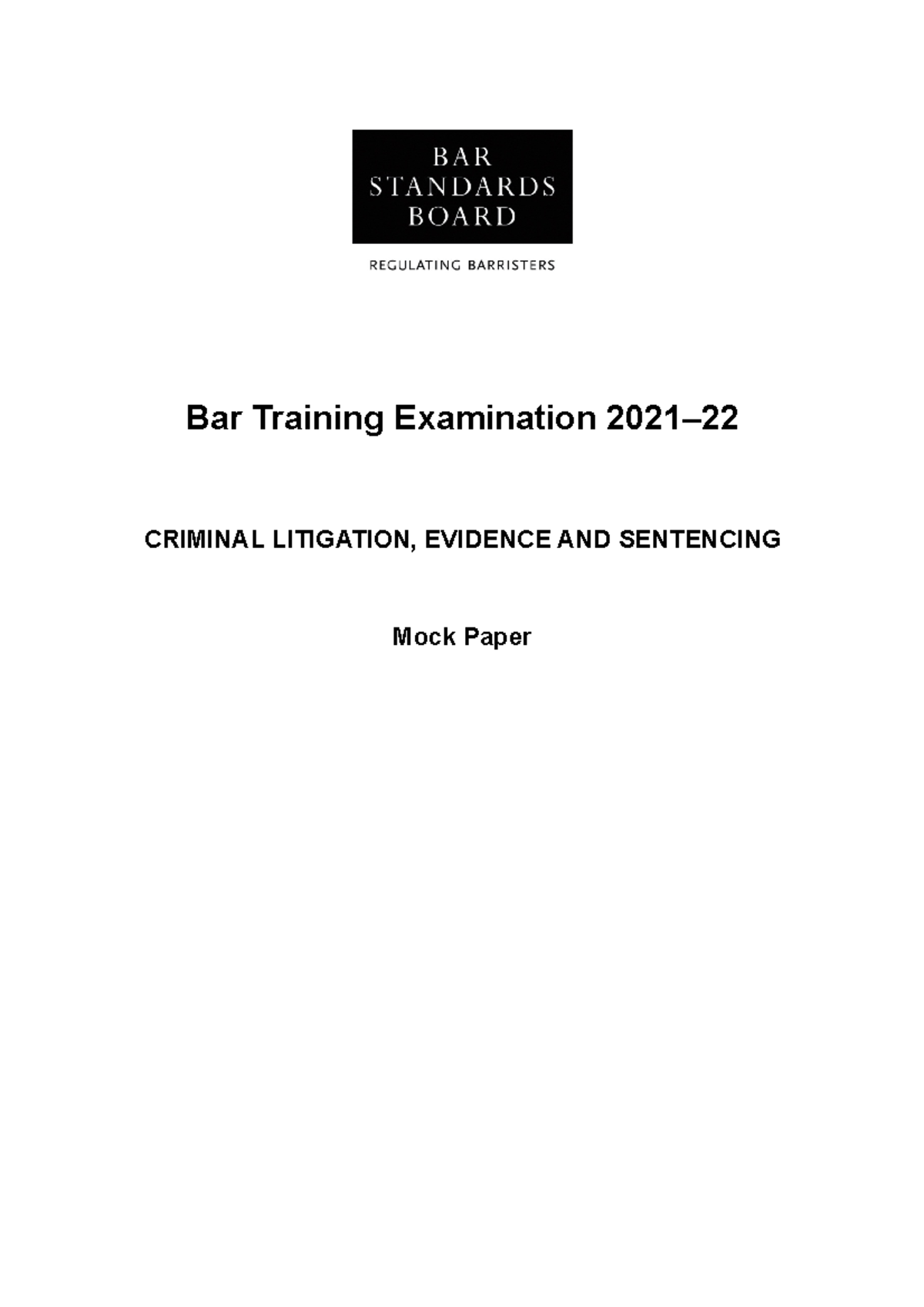 Bar Training Examination 2021 mock - Bar Training Examination 2021 ...