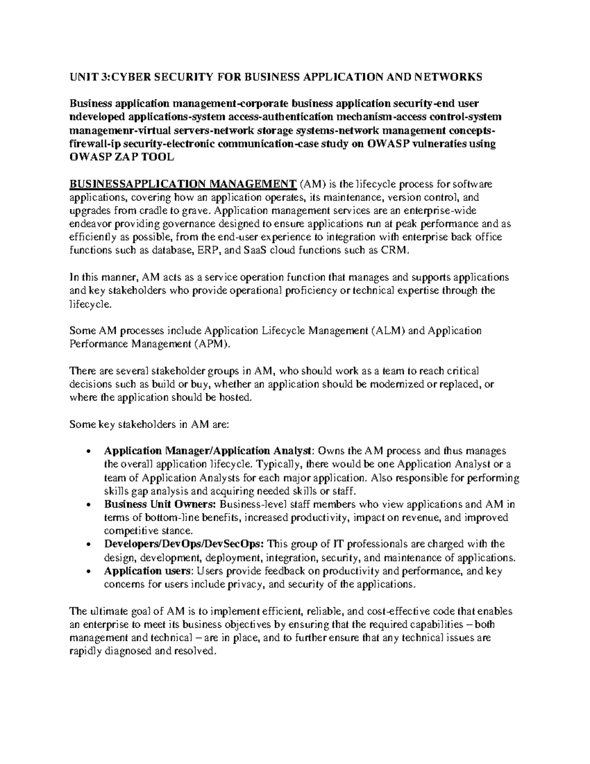 UNIT 3 CS - cyber security notes - UNIT 3:CYBER SECURITY FOR BUSINESS ...