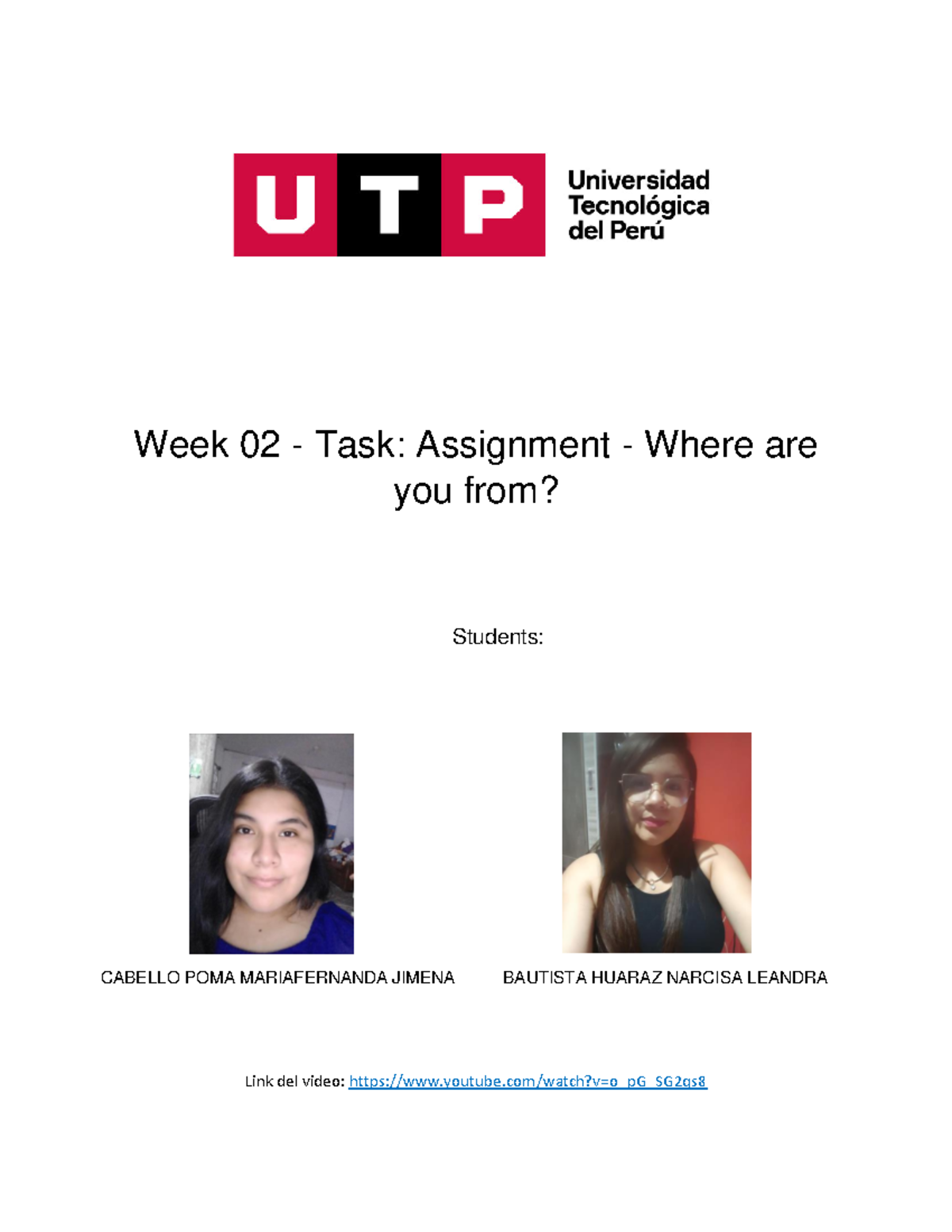AC-S09 Week 9 Task Assignment - Week 02 - Task: Assignment - Where are you from? Students ...
