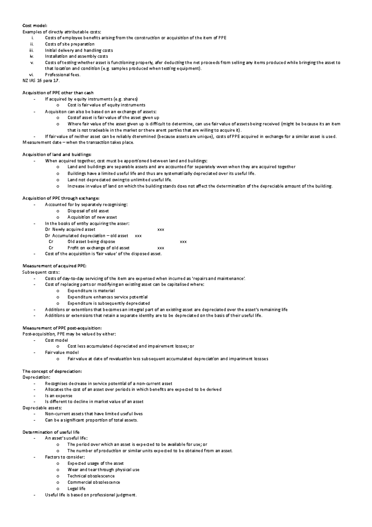 PPE - Lecture notes 3 - Cost model: Examples of directly attributable ...