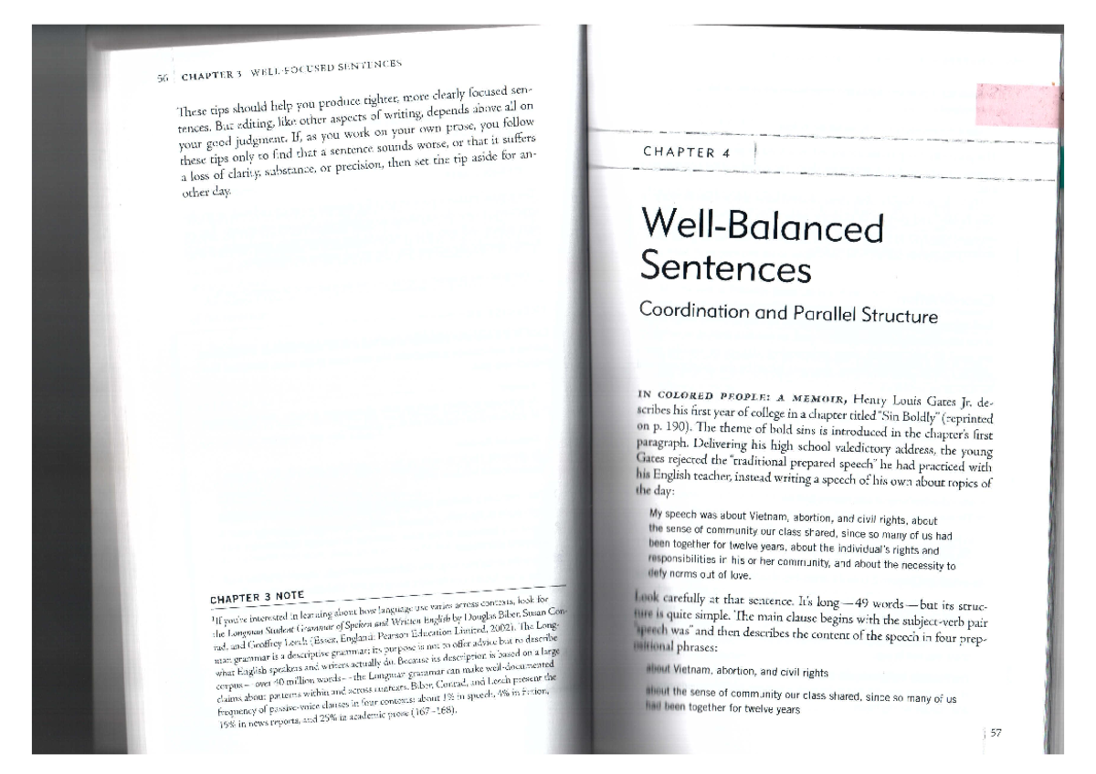 Bacon, Chapter 4 Well-Balanced Sentences - computer - Studocu