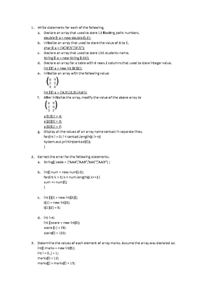 WIX1002 T 1 - My answer - Part I 1. Request two numbers from the user and print the ...